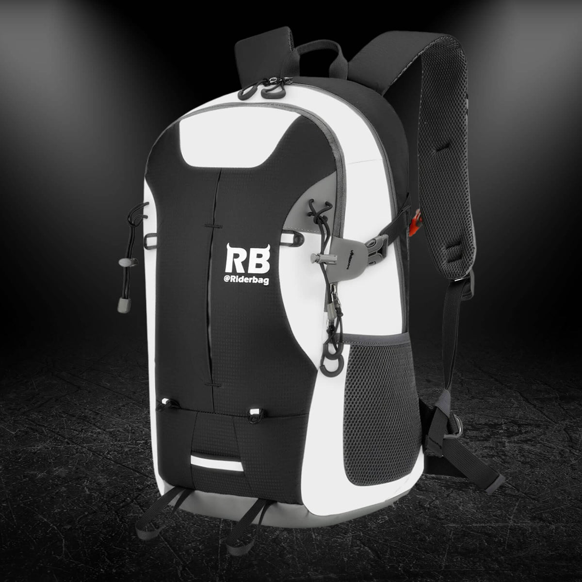 Black Reflective Backpack | Bike Commuter Backpack | Riderbag ...